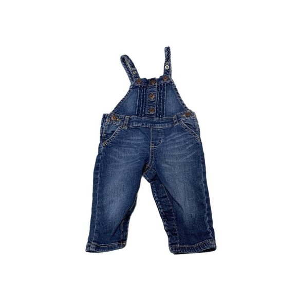 OshKosh B'gosh | Bottoms | Oshkosh Girls Braided Blue Denim Overalls 6m ...